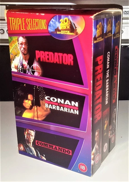 TRIPLE SELECTIONS: PREDATOR / Conan The Barbarian / Commando - VHS - ⑱ ...