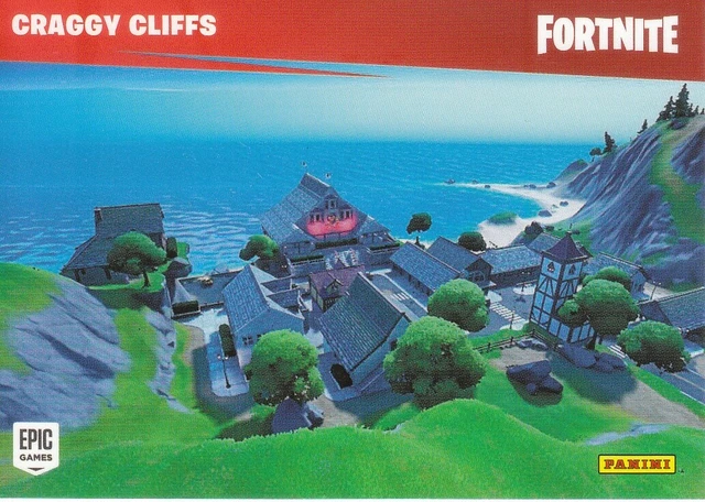 MAPPA MAPPA POSIZIONE Fortnite #M1 città Craggy Cliffs Panini EUR 4,95 ...