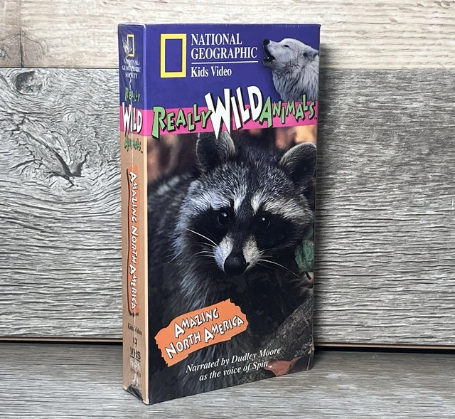 VHS NATIONAL GEOGRAPHIC Kids Video Really Wild Animals Dudley Moore ...