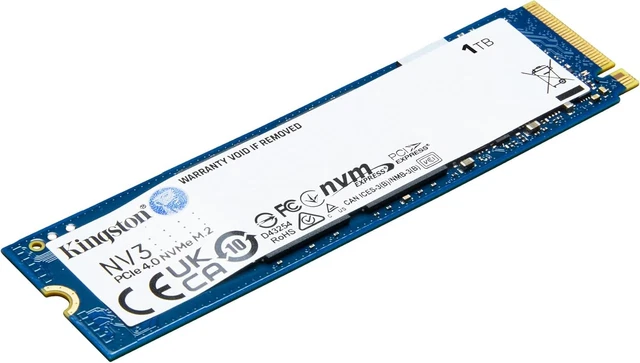 KINGSTON NV3 NVME PCIe 4.0 Internal SSD 1TB M.2 2280-SNV3S/1000G £81.81 ...