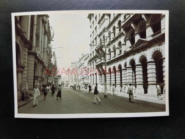 CENTRAL QUEEN'S ROAD Lamp Post British Colonial Hong Kong Photo ...