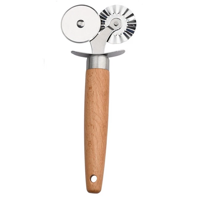 STAINLESS STEEL PASTRY Wheel Cutter Pasta Cutter Wheel Kitchen £5.86 ...