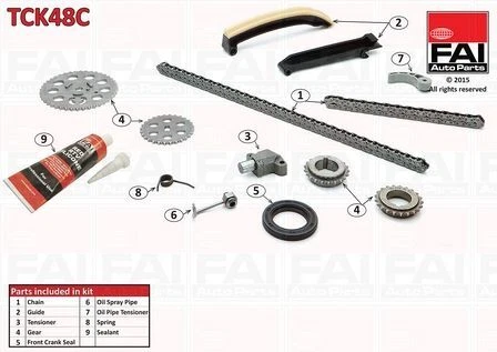 FAI KIT CATENA Temporistica per Smart Roadster Brabus M160.923/M160E7AL ...
