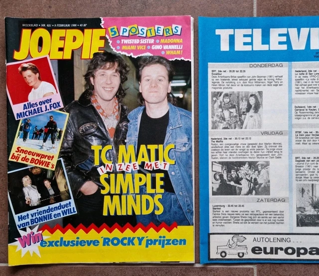 SIMPLE MINDS D. Bowie Bruce Sprinsteen Ozzy Osbourne Levi's 501 JOEPIE ...