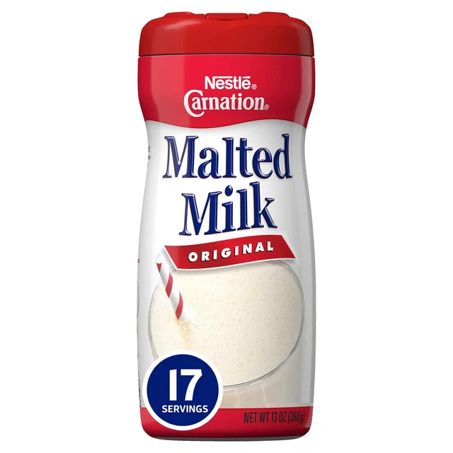 NESTLE CARNATION ORIGINAL Malted Milk Powder Mix, 13 OZ 13 Ounce (Pack ...