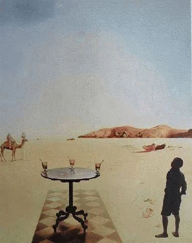 SALVADOR DALI LITHOGRAPH Poster The Sun Table FULL SIZE France EUR 41 ...