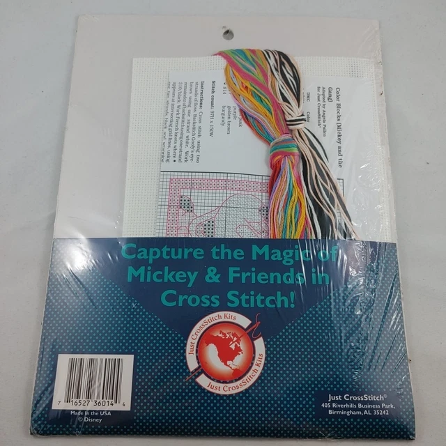 MICKEY UNLIMITED CROSS Stitch Kit 36014 Color Blocks Mickey And The ...