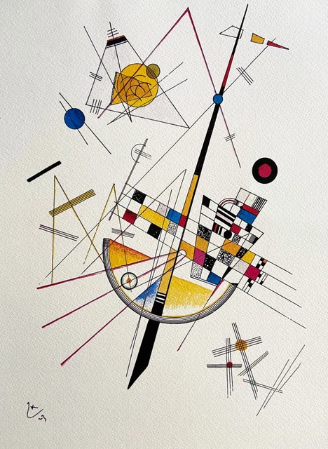 WASSILY KANDINSKY-LITOGRAFIA-1980 (JOAN Mirò Piet Mondrian Hans Arp Paul Klee ) £222.81 ...