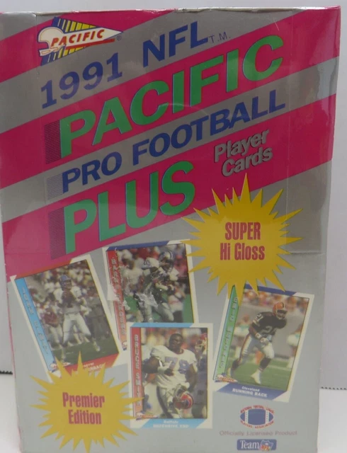 1991 PACIFIC PLUS Premier Edition Pro Football NFL Wax Box Cards 36 ...