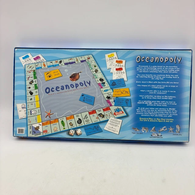 OCEAN OPOLY COMPLETE Late for the Sky Oceanopoly Sea Life Fish Seahorse ...