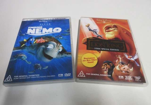 FINDING NEMO & The Lion King - Special Edition DVD - 4 Discs - Disney - Region 4 $27.95 ...