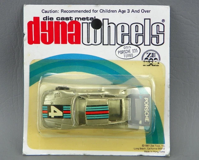 VINTAGE 1981 ZEE Toys Dyna-Wheels D55 Diecast 1/64 Silver Porsche 935 ...