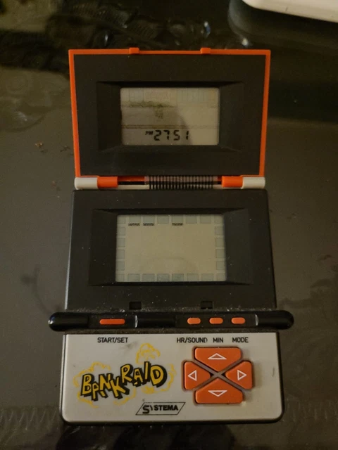 SYSTEMA BANK RAID Vintage 1980's LCD handheld electronic game £73.52 ...