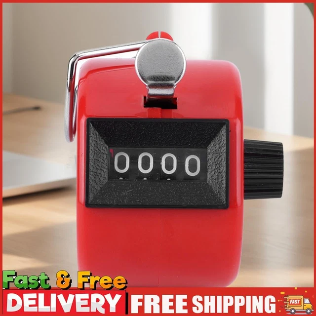 4-DIGIT NUMBER COUNT Clickers Counter Plastic Hand Mechanical Counters ...