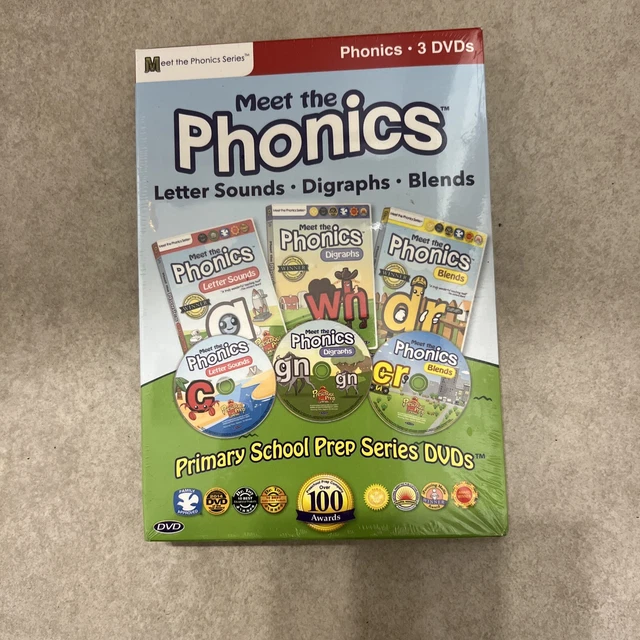 PHONICS PACK: MEET the Phonics: Letter Sounds, Digraphs & Blends 3-DVD ...