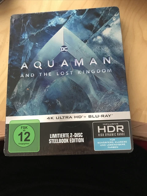 AQUAMAN AND THE Lost Kingdom Steelbook (4K Ultra HD + Blu-ray) NEU OVP EUR 69,00 - PicClick DE