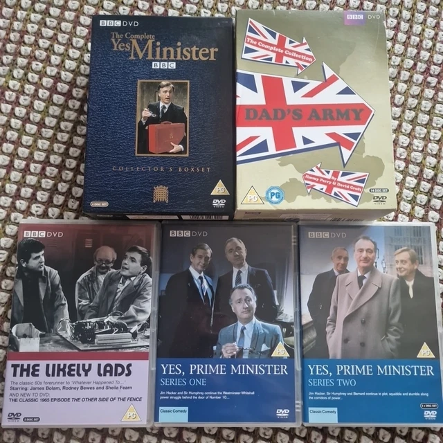 BBC SITCOM COMEDY DVD Bundle Dads Army and Yes Minister Complete Yesp ...