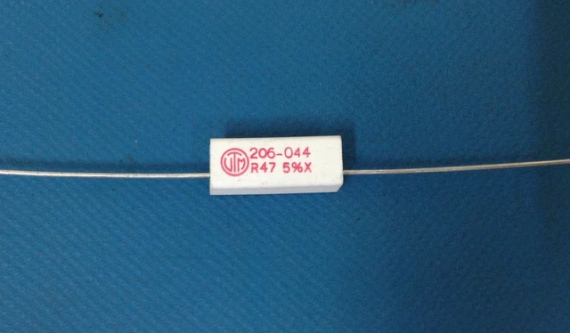 *NEW* 25X VITROHM Ceramic Wirewound Resistor 4W R47 OHM 5%, KH206 ...
