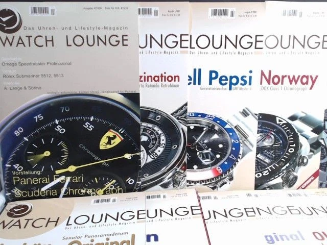 WATCH LOUNGE. DAS Uhren- und Lifestyle-Magazin. Komplette Sammlung der ...