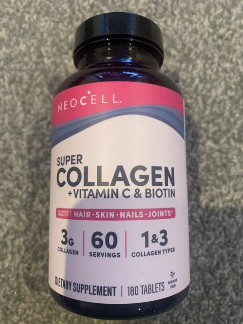 NEOCELL SUPER COLLAGEN + Vitamin C & Biotin 180 Tablets £19.44 ...