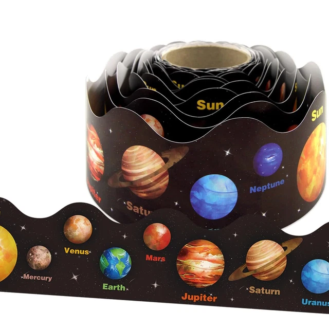 SPACE BULLETIN BOARD Border for Science Classroom Decor Solar System ...