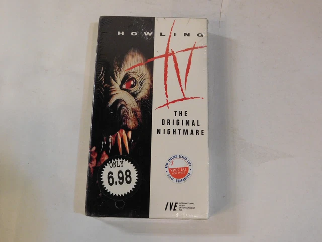 SEALED VHS HOWLING IV Original Nightmare Watermark 1995 RARE $104.60 ...