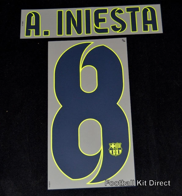 JEU OFFICIEL BARCELONA A.iniesta 8 2014-15 nom/numéro de football ...