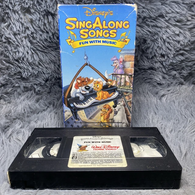 DISNEYS SING ALONG Songs - Fun With Music VHS Tape 1993 Volume 5 Kids ...