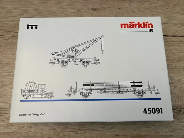 MÄRKLIN H0 45091 Ensemble de Wagons Telegrafie Dans Emballage D'Origine ...