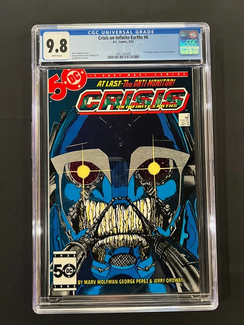 CRISIS ON INFINITE Earths #6 CGC 9.8 (1985) - 1ère application complète ...