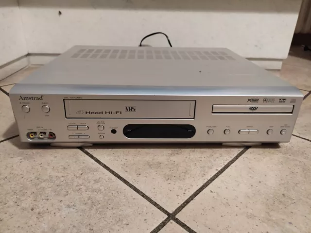 VIDEOREGISTRATORE VHS COMBO AMSTRAD DXV100 HIFI STEREO 4 HEAD CD/VHS ...