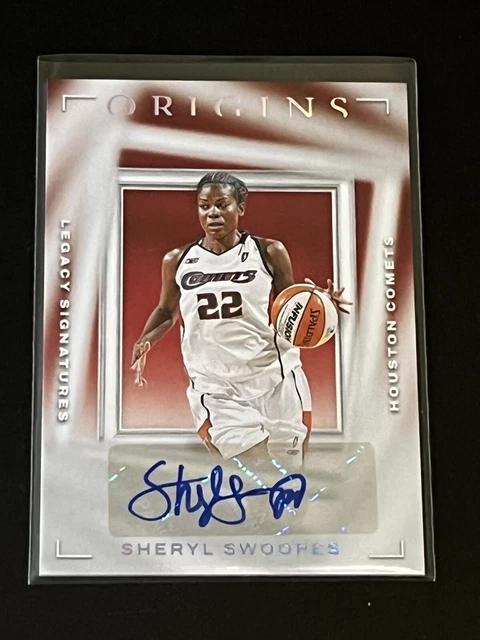 2023 PANINI ORIGINS WNBA Sheryl Swoopes signatures héritées comètes ...