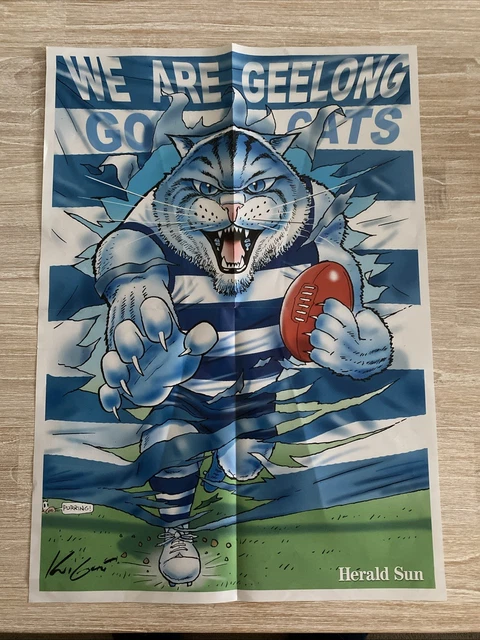 GEELONG CATS 2025 Grand Finalist AFL Team - Herald Sun Poster $13.50 ...