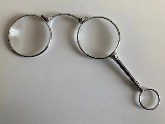 ANCIEN LUNETTES LORGNETTE binocle face main Reading glasses ANTIQUE EUR ...