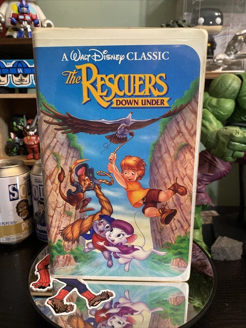 DISNEY BLACK DIAMOND The Rescuers Down Under VHS With Inserts Highly ...