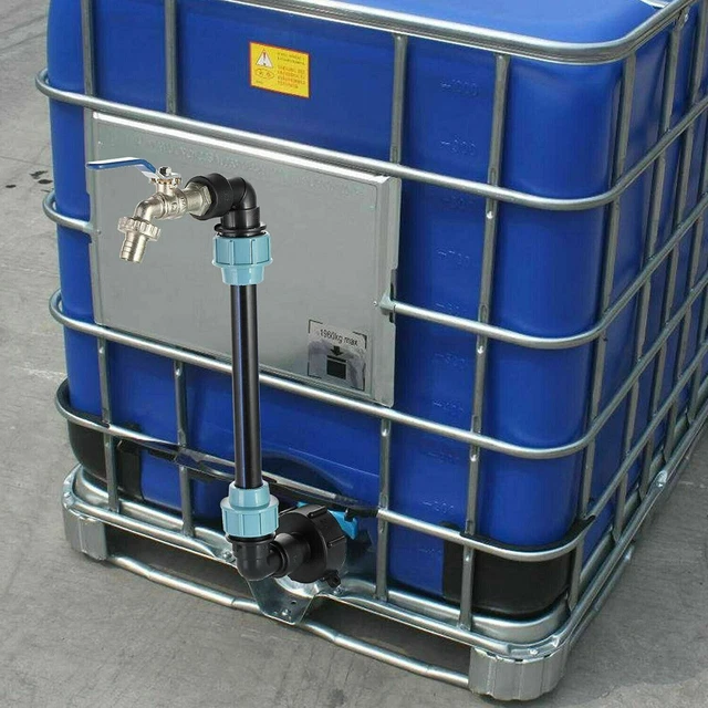 FOR IBC GOOSENECK with 3/4 \\\\\\\tap, container rainwater tank, coarse ...