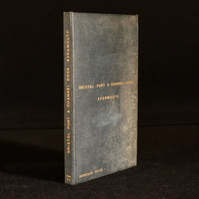 1877 BRISTOL PORT Channel Dock Avonmouth GWR Railway Map Very Scarce £ ...
