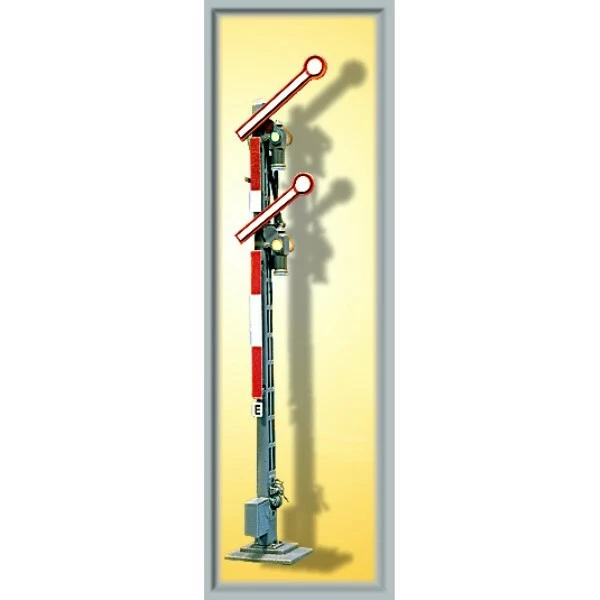 VIESSMANN 4531 FORM-HAUPTSIGNAL Hp0/2 2-flügelig Schmalmast H0 + Neu ...