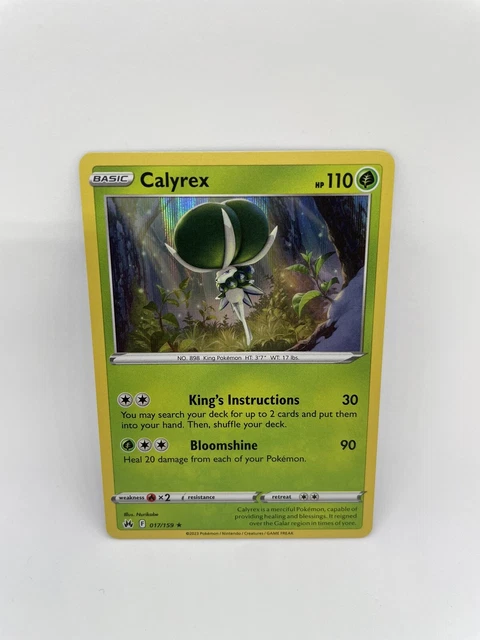 POKEMON CROWN ZENITH 2023 | Calyrex Holo | 017/159 | Pack Fresh | £0.85 ...