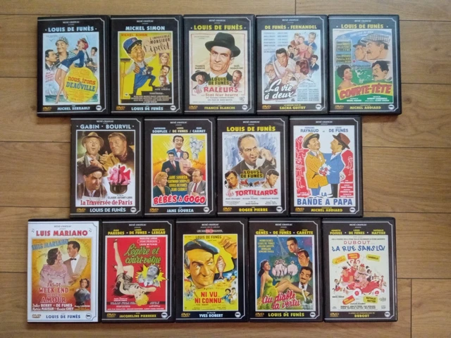 LOT DE 14 Films Cultes en DVD RENÉ CHÂTEAU avec LOUIS DE FUNÈS EUR 69 ...