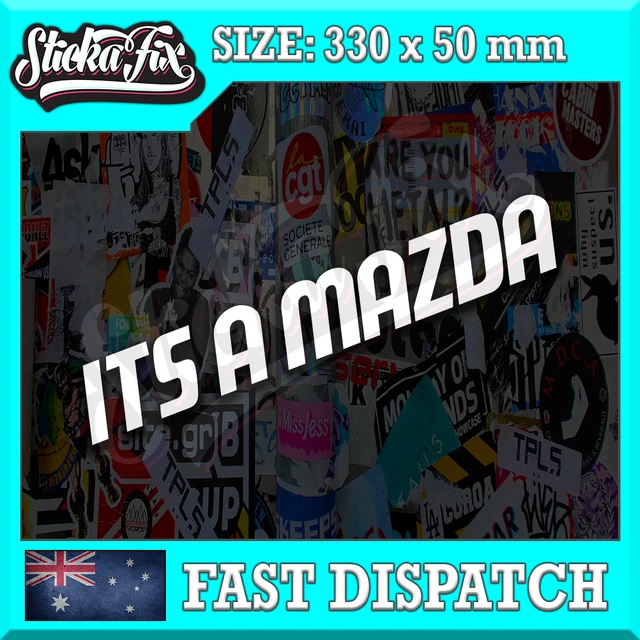 MAZDA 4X4 CAR vinyl STICKER funny DECAL 4WD Ute Van Drift JDM Truck EUR ...