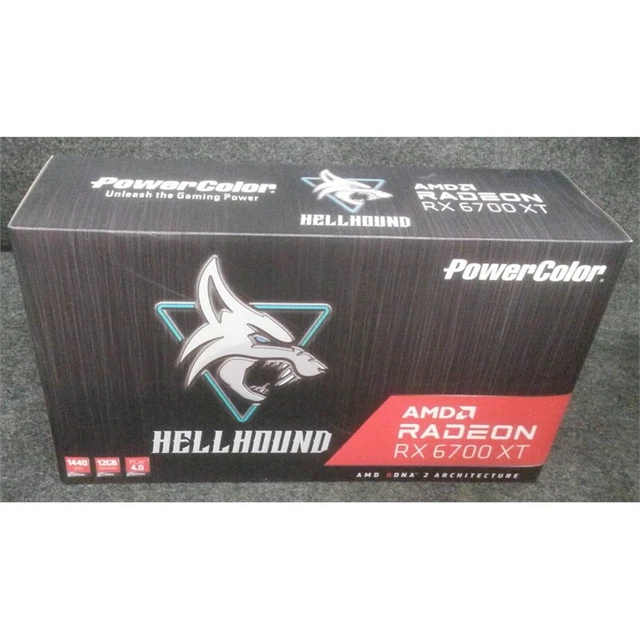 POWERCOLOR HELLHOUND AMD Radeon RX 6700 XT Triple-Fan Graphics Card ...