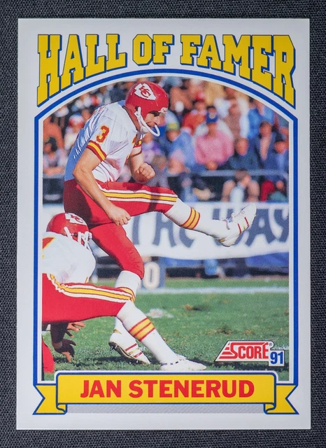 1991 SCORE JAN Stenerud Hall of Famer #670 - Kansas City Chiefs EUR 1 ...