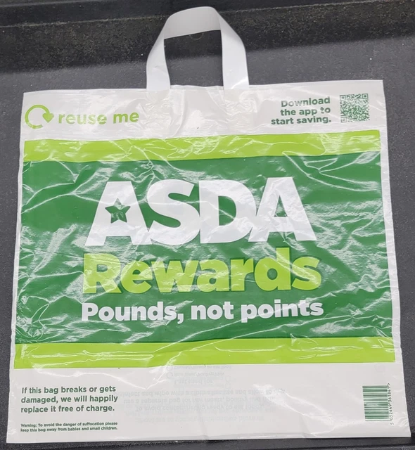 10X ASDA REUSABLE Shopper Shopping Bag For Life - Design May Very £9.85 ...