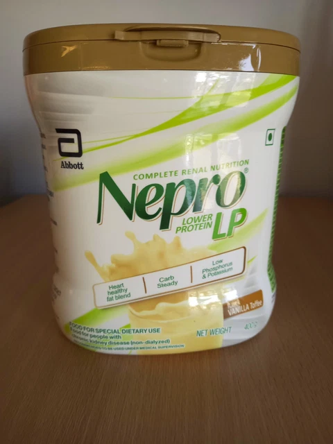 NEPRO LOWER PROTEIN LP Vanilla Toffee 400g £1.00 - PicClick UK