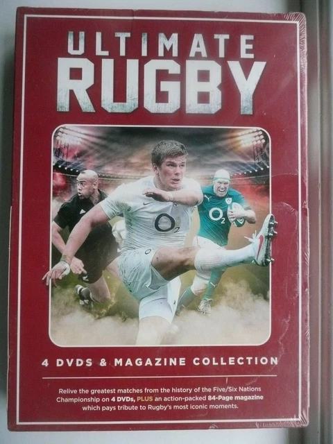 ULTIMATE RUGBY - 4 DVDs + Magazine Collection (DVD, 2015, Box Set) New ...