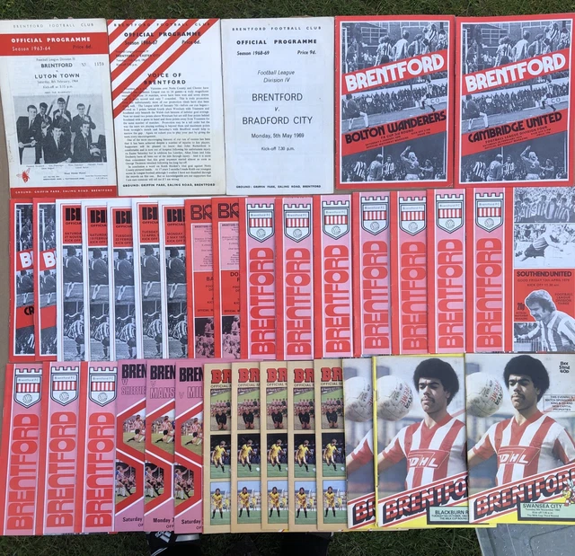 COLLECTION OF BRENTFORD Fc Football Programmes £12.83 - PicClick UK