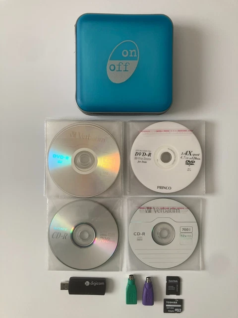 STOCK 20 LOTTO dvd-r cd-r vergini vuoti Verbatim Sony Princo EUR 10,00 ...