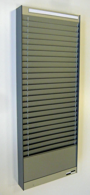 SILVER/GREY WORKSHOP JOB Card Wall Rack For A4 Landscape Job Cards - 25 ...