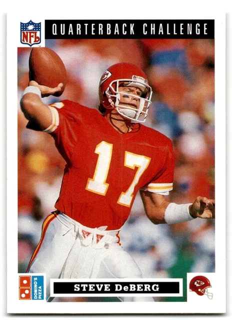 1991 DOMINO'S THE Quarterbacks Steve DeBerg Kansas City Chiefs #22 EUR ...